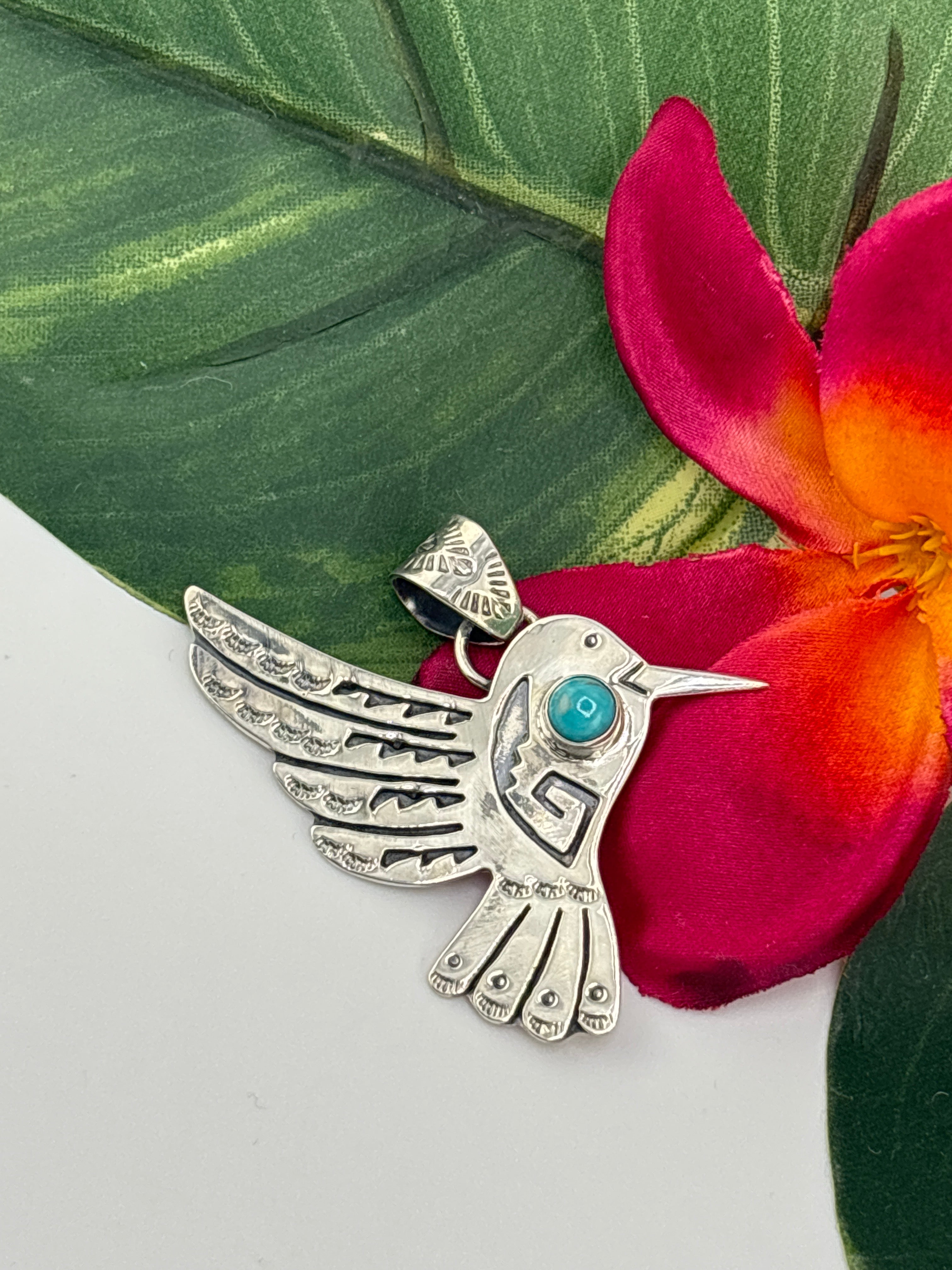 Turquoise Hummingbird Pendant – The Collective Jewelry & Gems