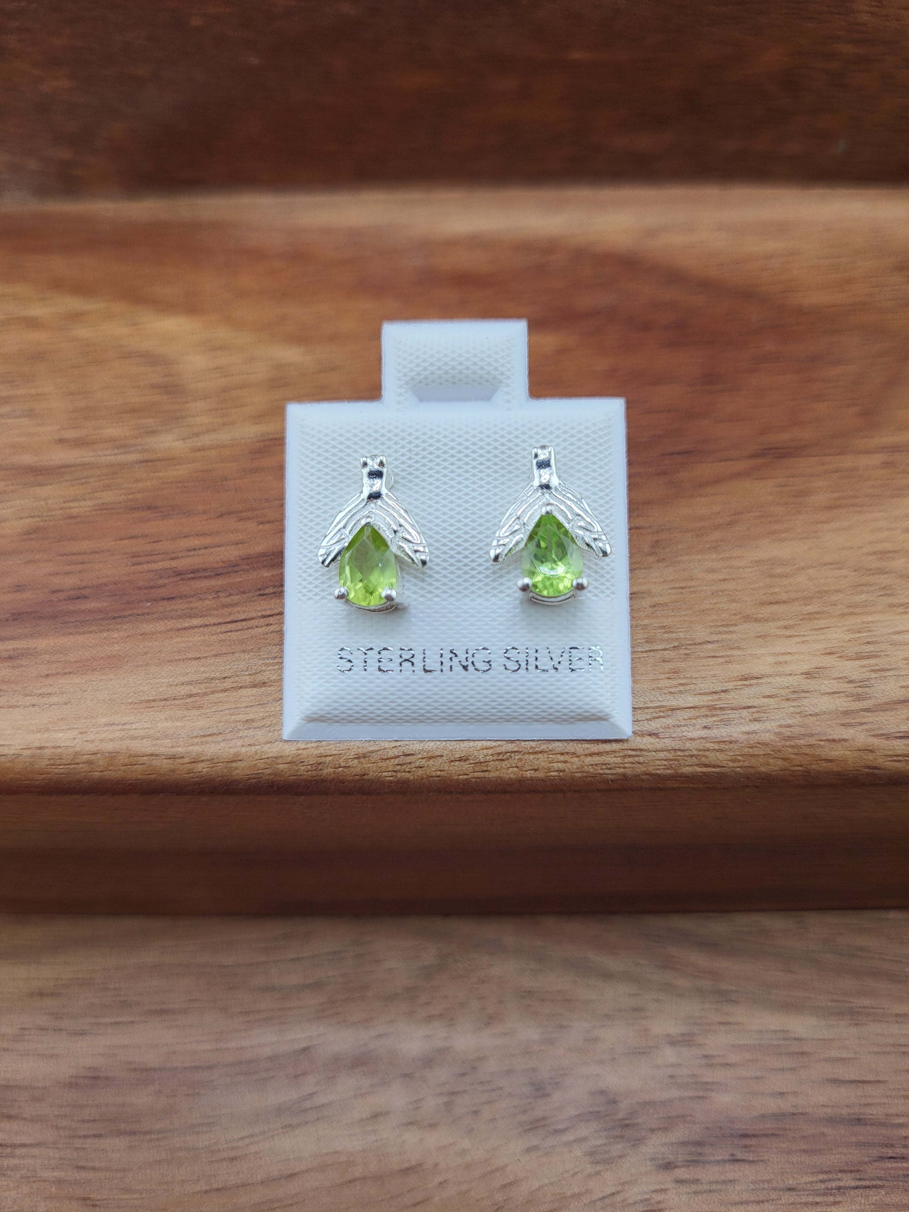 925 Sterling Silver Peridot Firefly Studs – The Collective Jewelry & Gems
