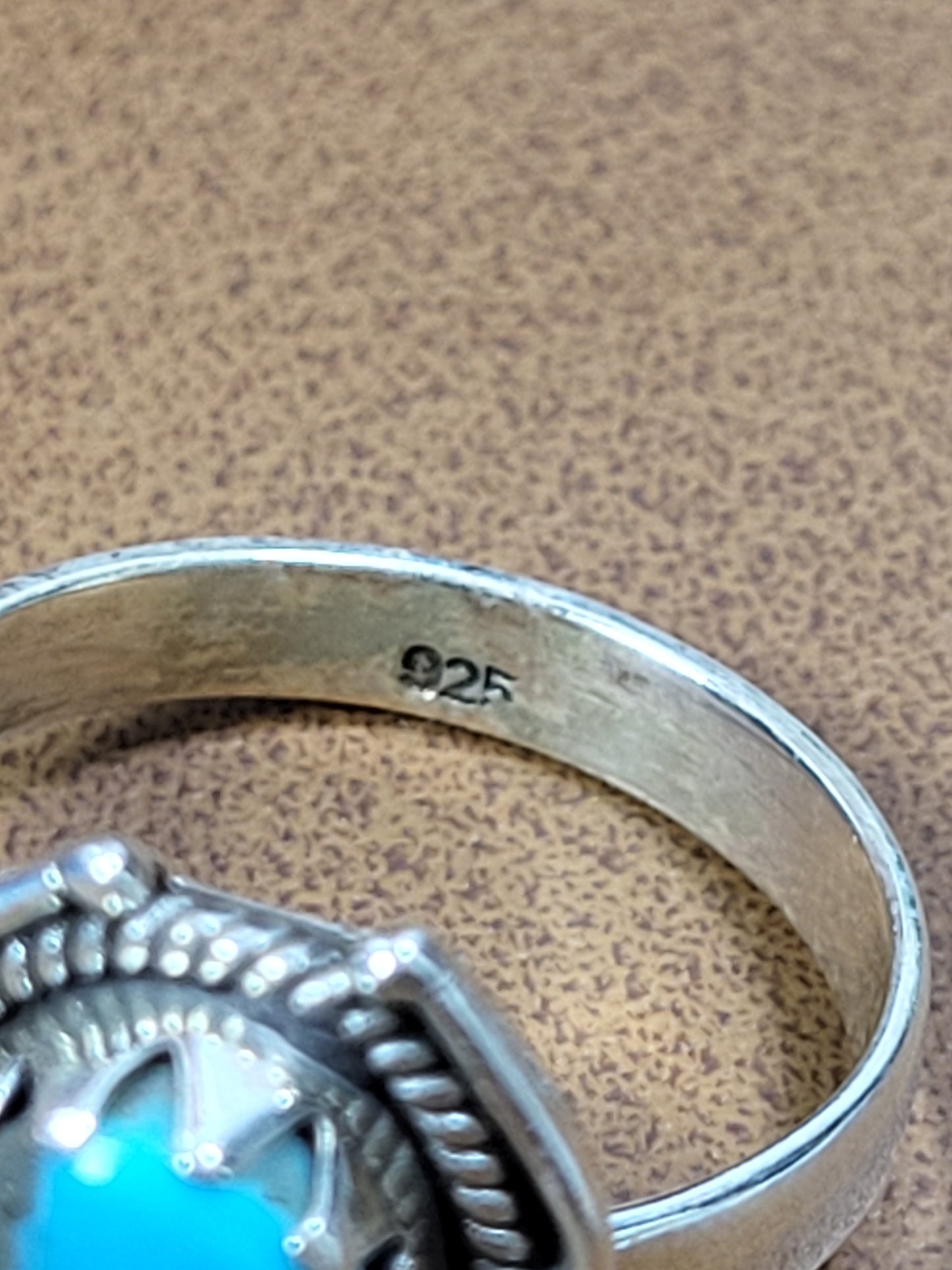 Fox Mines Turquoise Ring 925 Sterling Silver Size 9 – The Collective ...