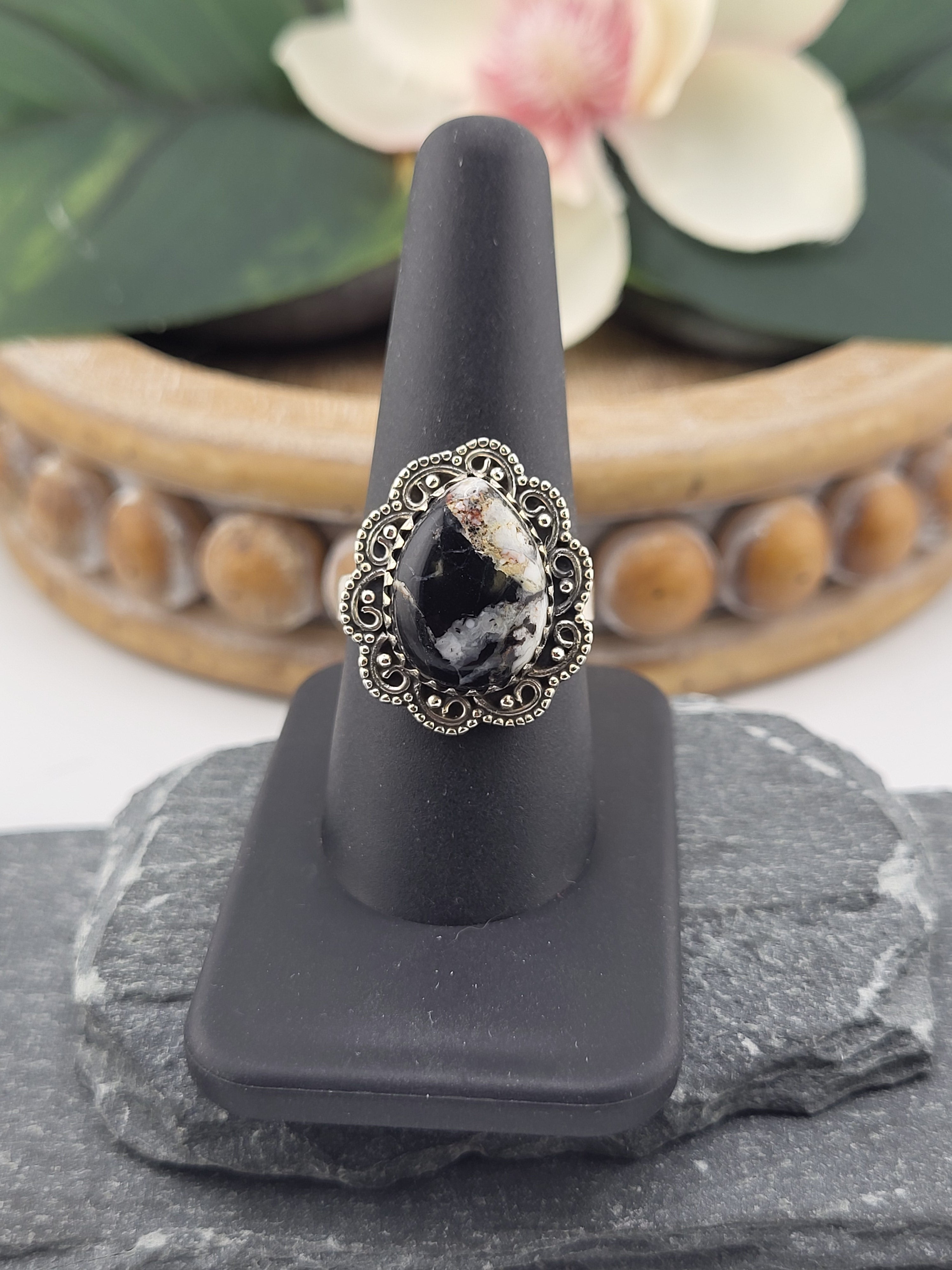 White Buffalo Teardrop Ring – The Collective Jewelry & Gems